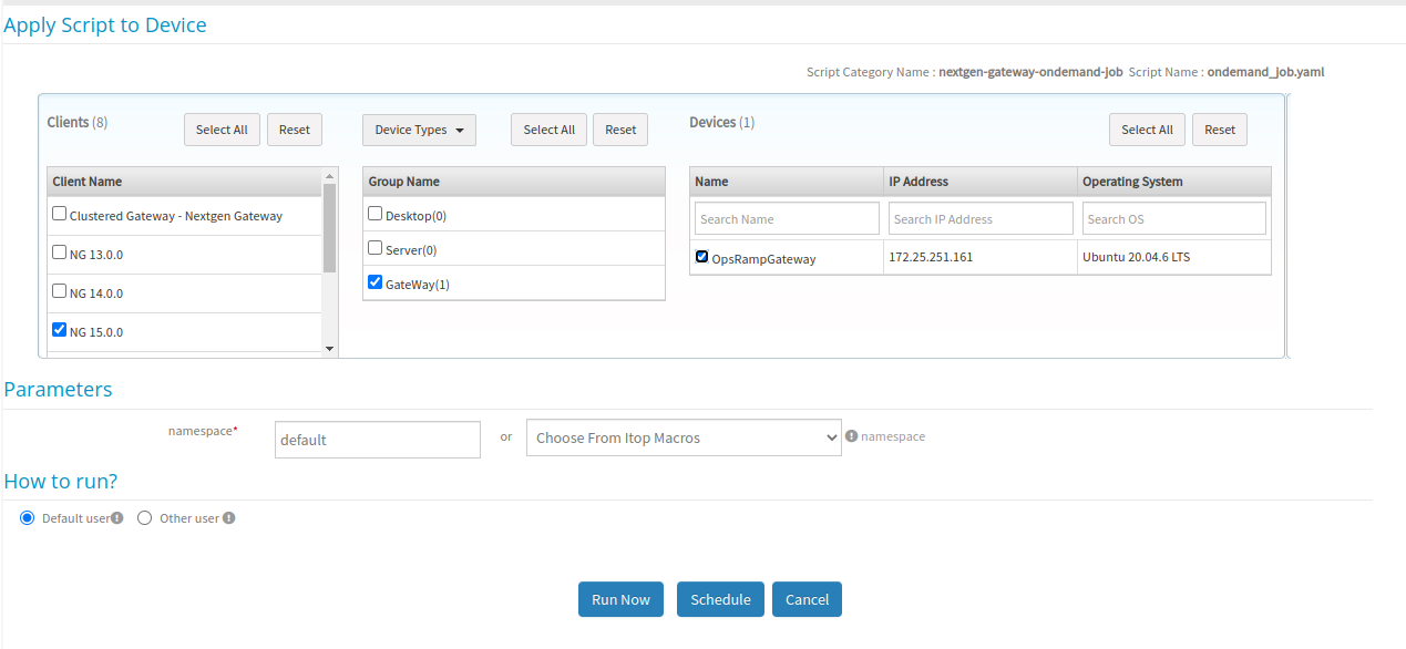 Upgrading Gateways From V15 0 0 To V15 1 0 Opsramp Documentation